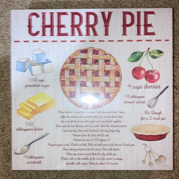 Hobby Lobby | Accents | Nwt Cherry Pie Fall Cherry Pie Halloween Recipe ...